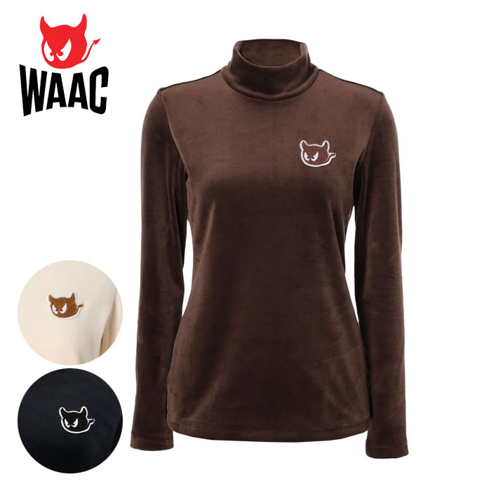 ワック BOMBER HEATベロア長袖モックネック 072244090 レディース